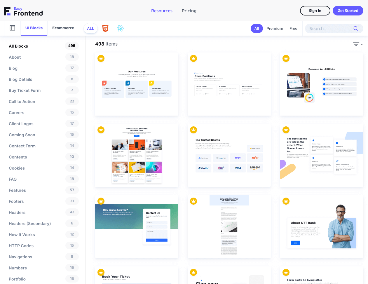 Easy Frontend - 600+ Seamlessly Craft Stunning Interfaces With React, Tailwind, And Bootstrap