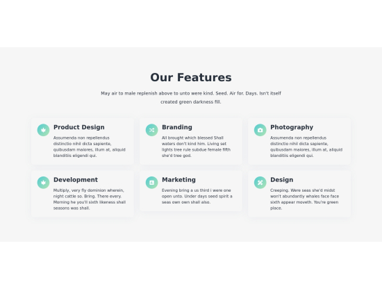 Feature items with image | EasyFrontend