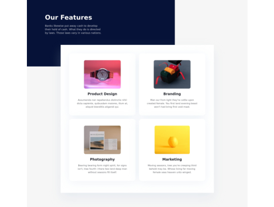 Right Aligned Feature Showcase | EasyFrontend