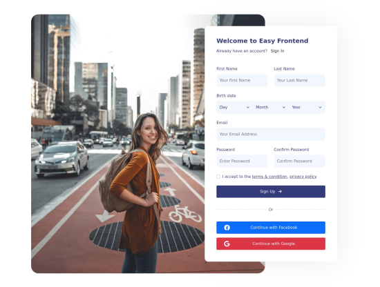 Free Tailwind UI Component | EasyFrontend