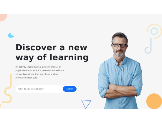 Dynamic Header With Description Button And Company Logos Easyfrontend