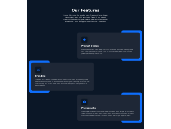 Feature section with list item | EasyFrontend