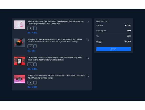 HTML Shopping Carts | EasyFrontend