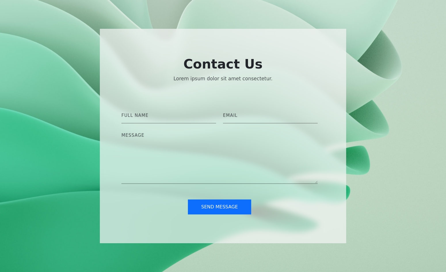 Image background contact form | EasyFrontend