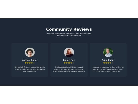 Testimonial list items | EasyFrontend