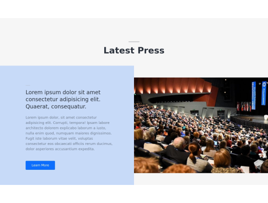 Heading Link And Image With Aqua Circle Background Easyfrontend