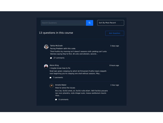 Note section with edit and remove button | EasyFrontend