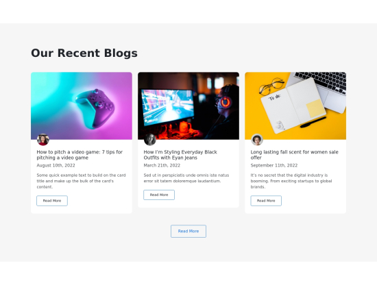 Grid Blog With Image Box And A Dark Overlay Easyfrontend