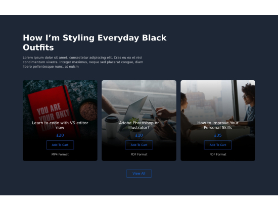 Grid Blog With Image Box And A Dark Overlay In A Carousel Easyfrontend