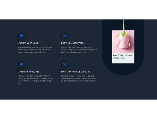 Left Aligned Feature Section Easyfrontend