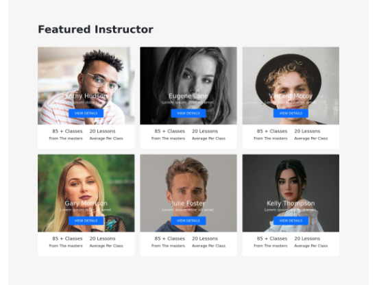 Team Images And Heading With Title And Button Easyfrontend 