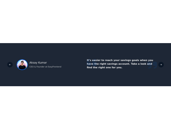 Testimonial slider | EasyFrontend