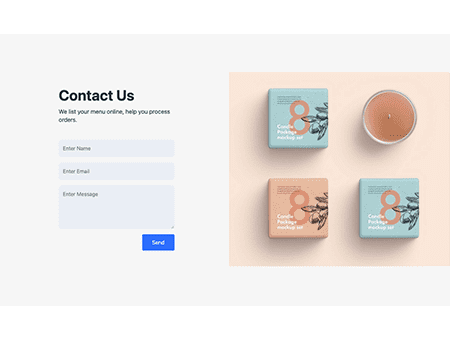 contact form with map background image | EasyFrontend