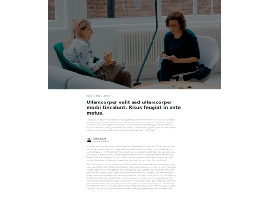 Content Section With Full Width Image At Top Bar Easyfrontend