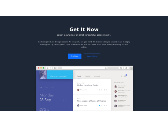 Modern feature section | EasyFrontend