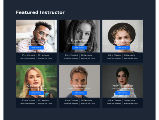 Team images and heading with title and button | EasyFrontend