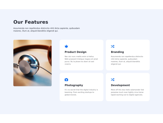 Three feature item | EasyFrontend