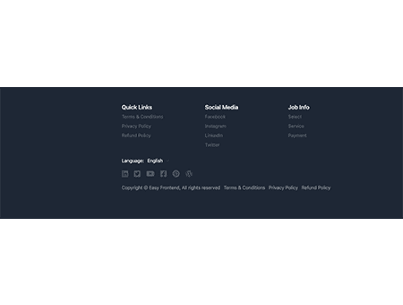 Masiv footer section with recent post artical design | EasyFrontend