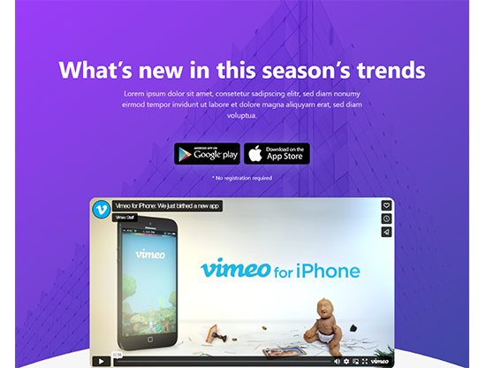 Header With Gradient Background Color And Image Easyfrontend