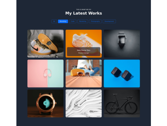 Portfolio Showcase With Image Cards That Contains Image And Heading Description And Button