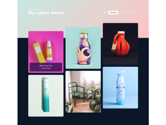Portfolio item grid with title and tagline | EasyFrontend Portfolio item grid with title and tagline | EasyFrontend
