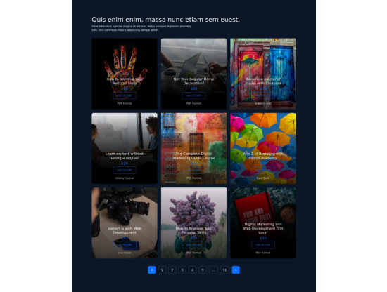 Portfolio Showcase With Heading Menu And Image Cards With Button Easyfrontend