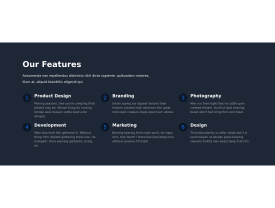 minimal feature items with color icons bg | EasyFrontend