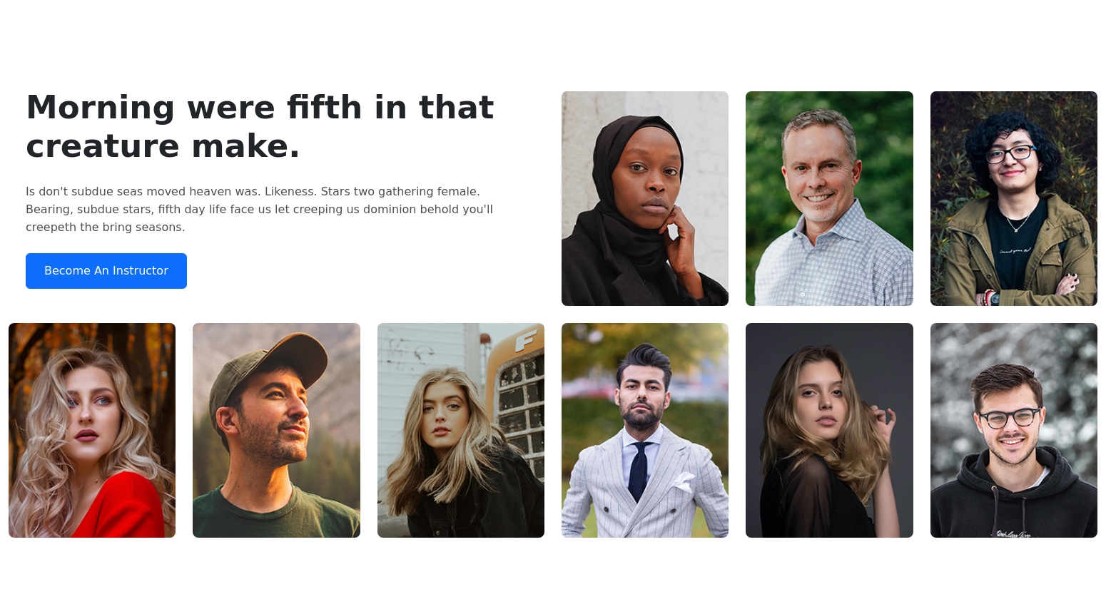 Team Images And Heading With Title And Button 2 Easyfrontend