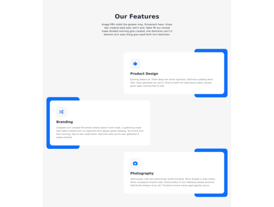 Feature section with list item | EasyFrontend