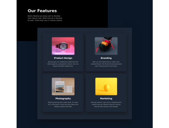 Right Aligned Feature Showcase | EasyFrontend