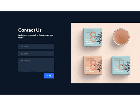 contact form with map background image | EasyFrontend