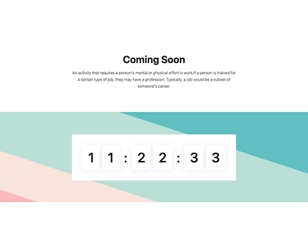 Coming Soon Components | EasyFrontend